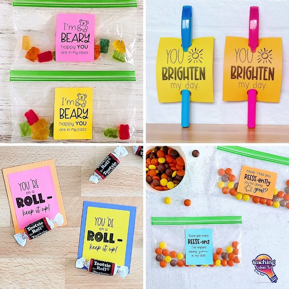 60 Treat Tags For Student Gifts & Rewards — TeachingIdeas4U