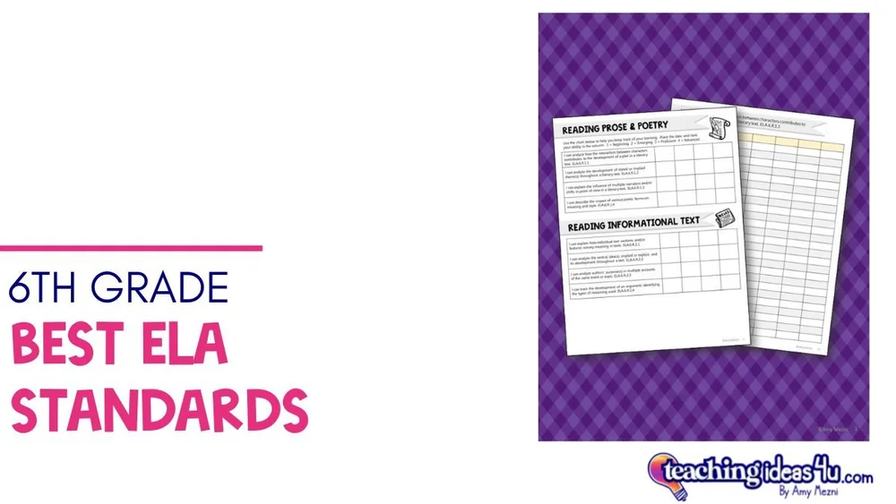 6th Grade ELA BEST Standards — TeachingIdeas4U