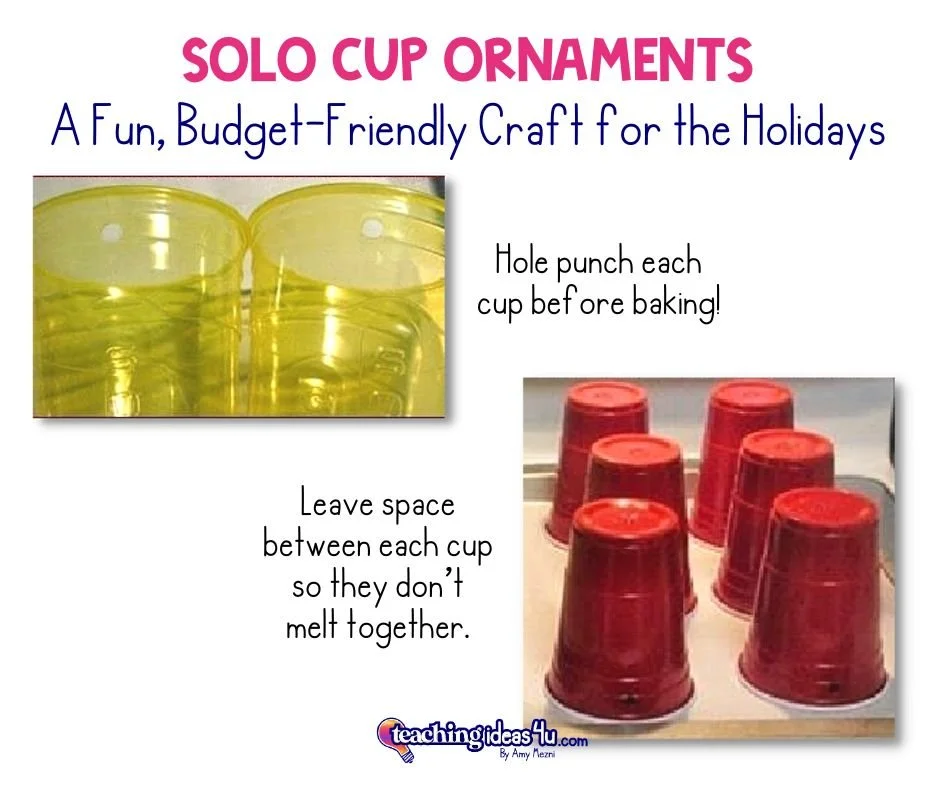 Solo Cup Ornaments Craft: A Fun, Budget-Friendly Classroom Activity ...