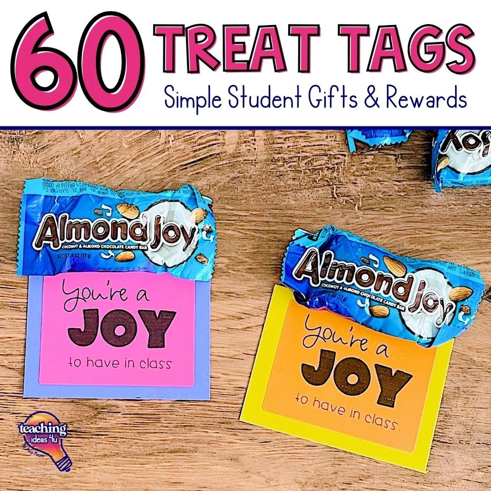 60 Treat Tags For Student Gifts & Rewards — TeachingIdeas4U