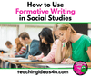 How to Use Formative Writing — TeachingIdeas4U