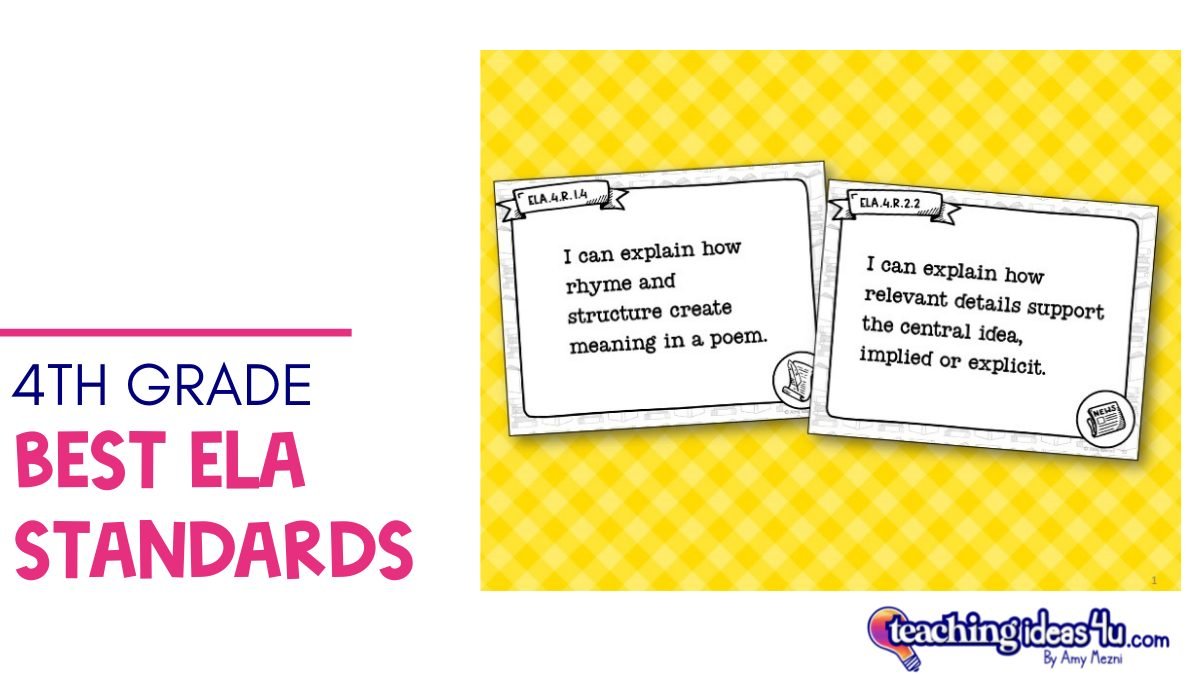 4th Grade ELA BEST Standards — TeachingIdeas4U
