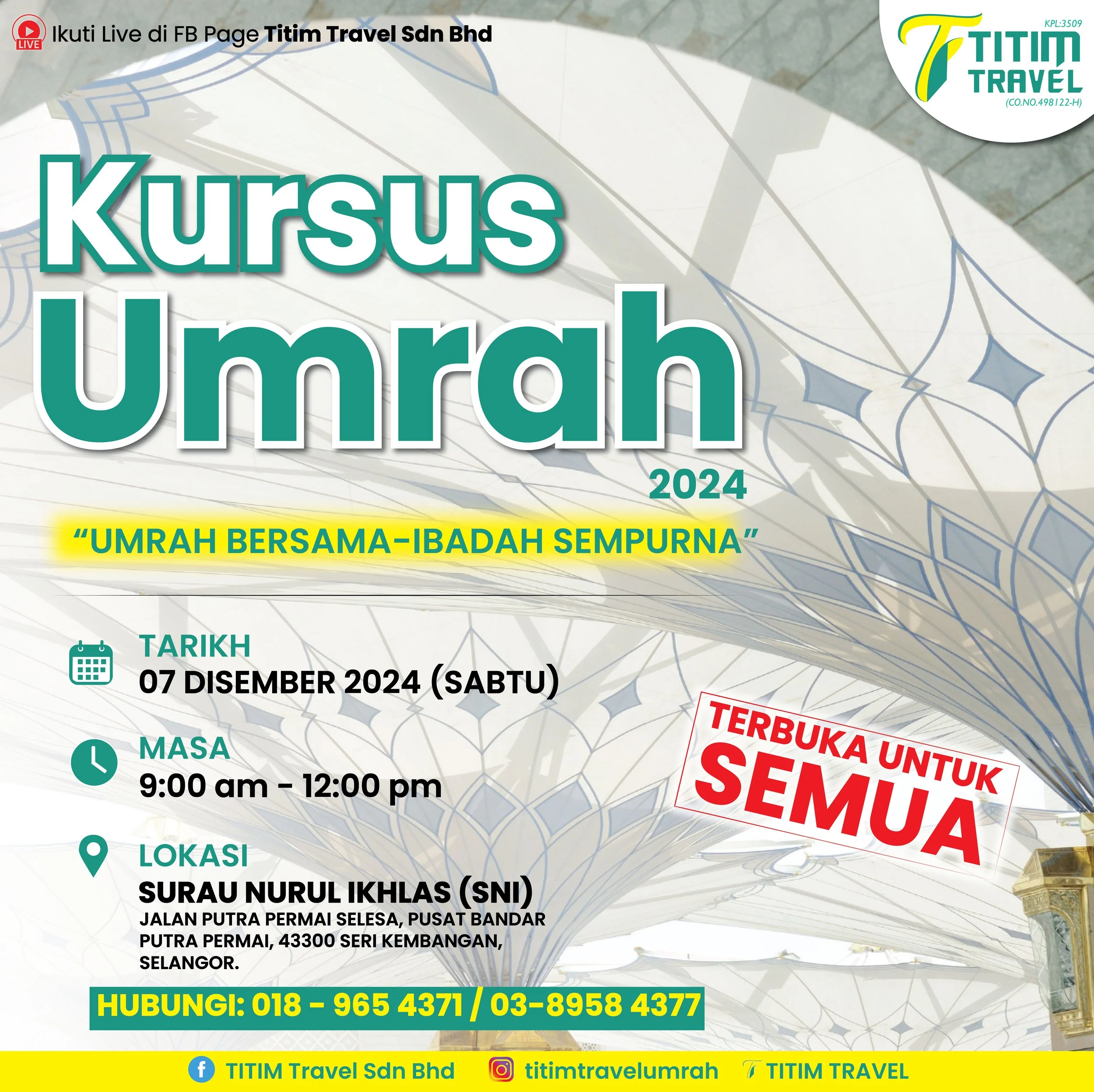 Kursus Umrah — TITIM TRAVEL