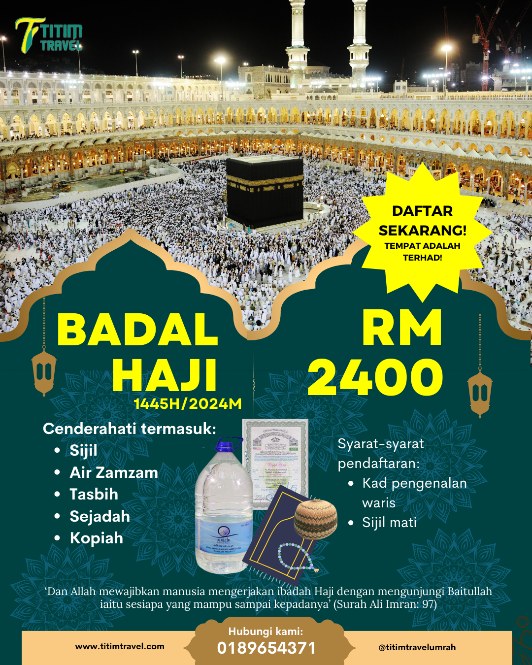 BADAL HAJI — TITIM TRAVEL