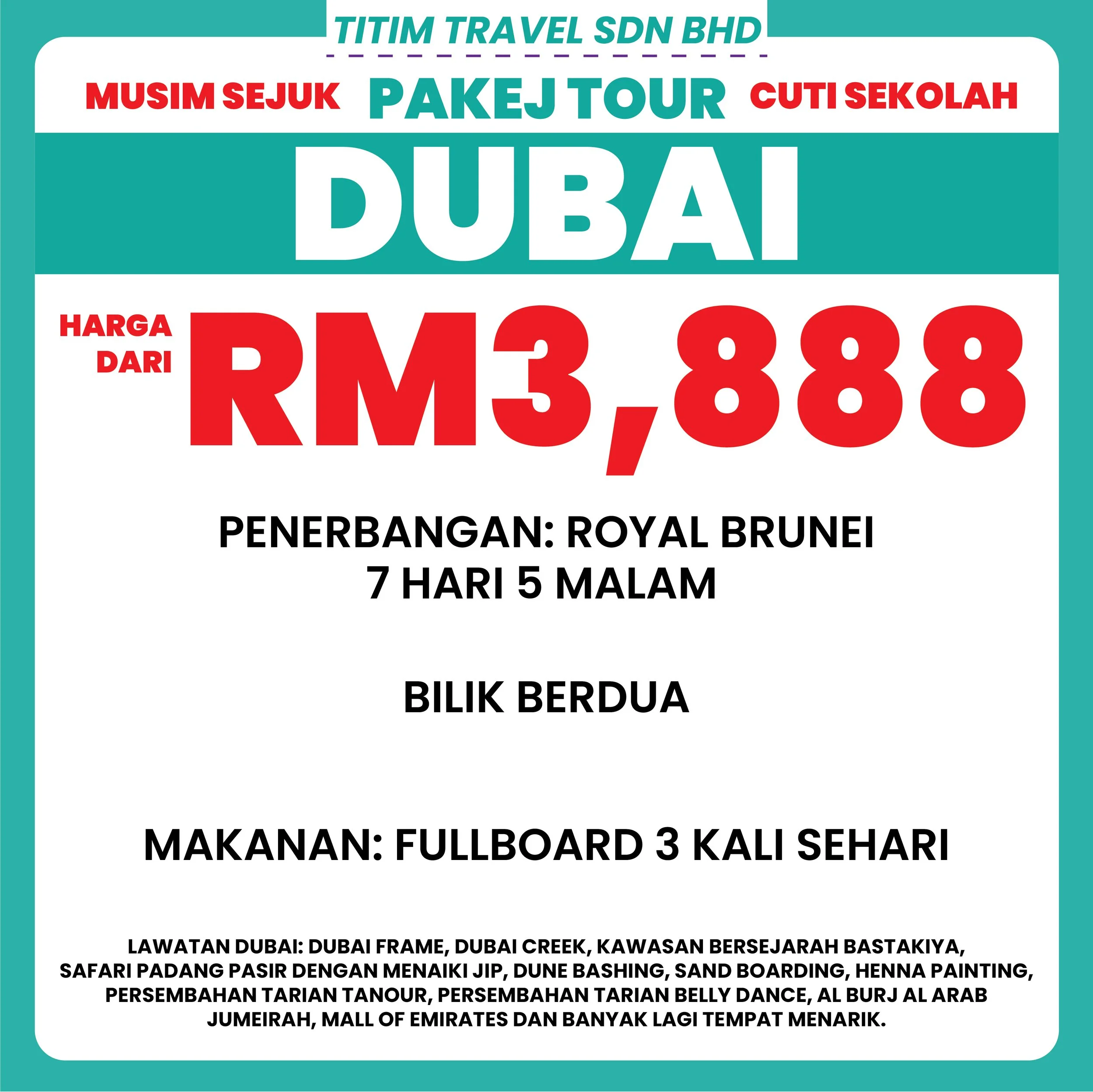Dubai 2026 — TITIM TRAVEL