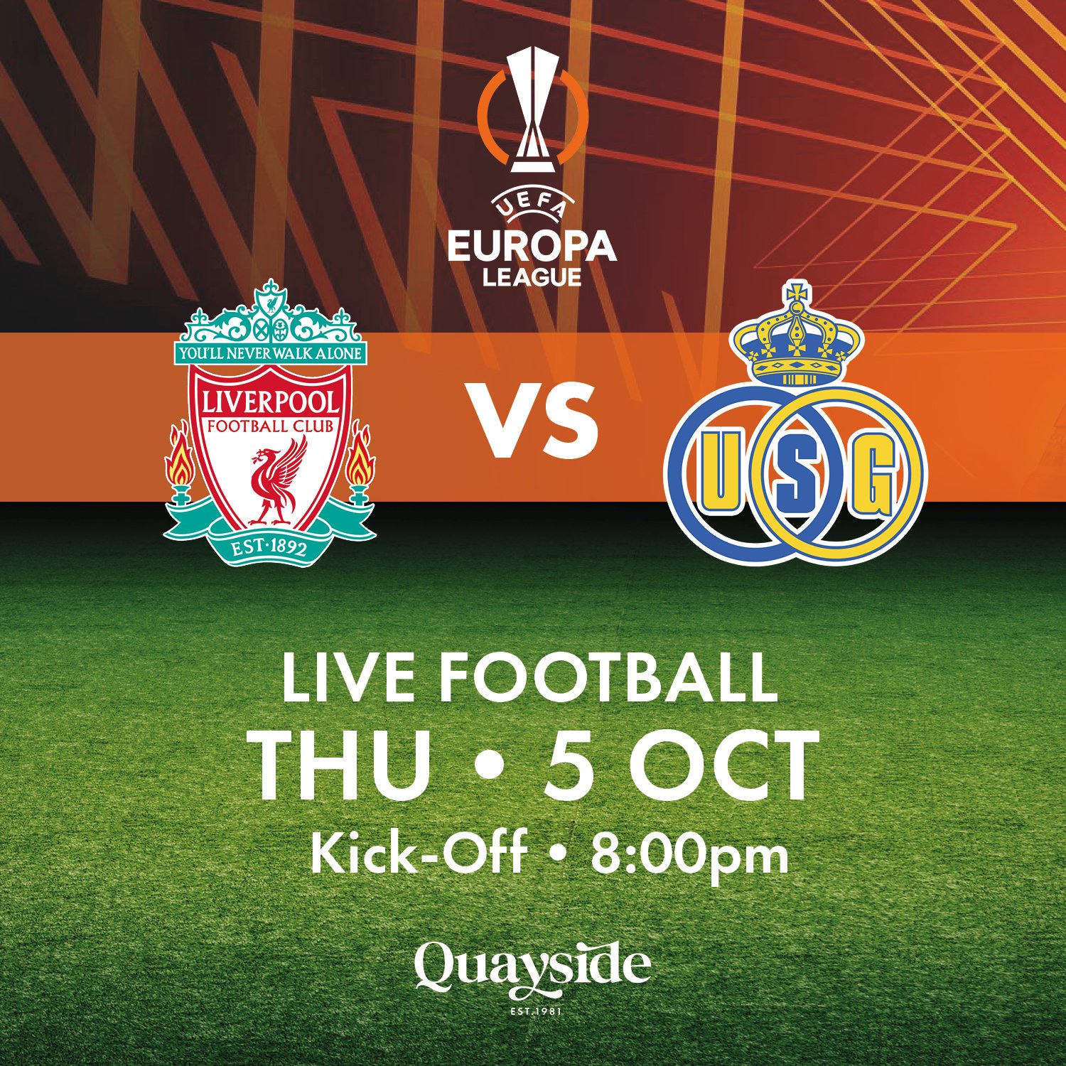 Liverpool vs Union Saint-Gilloise - 5th October 2023 — Quayside Liverpool vs Union Saint-Gilloise - 5th October 2023 — Quayside