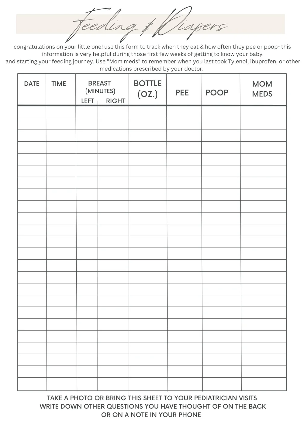 Free tools for New Parents — Special Delivery NY