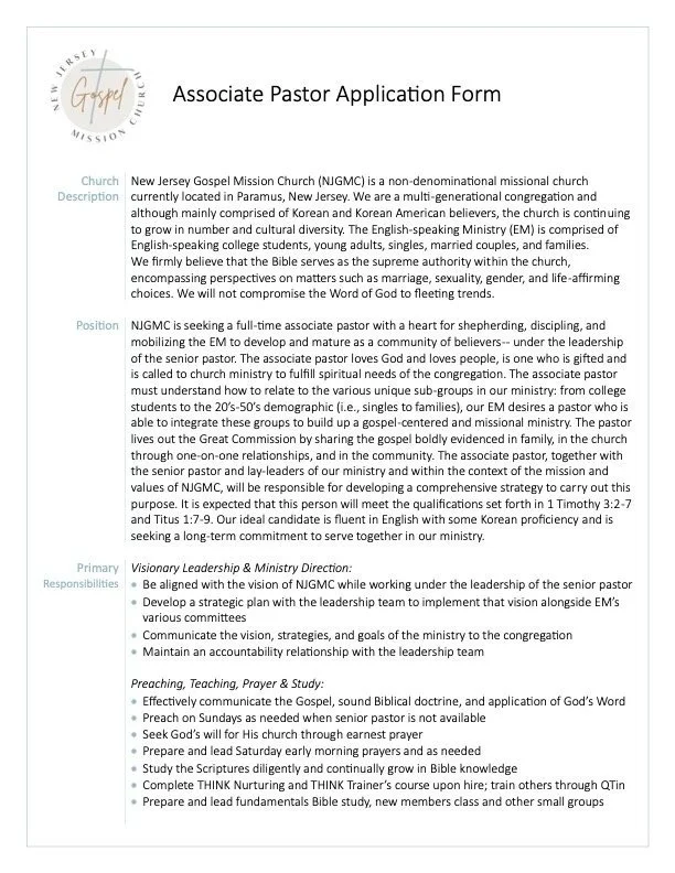 Gospel Mission Church EM (NJGMC)