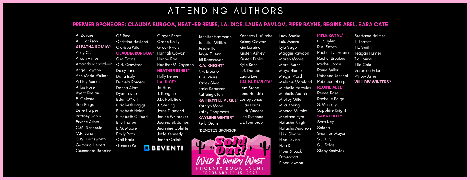 Wild & Windy Book Event