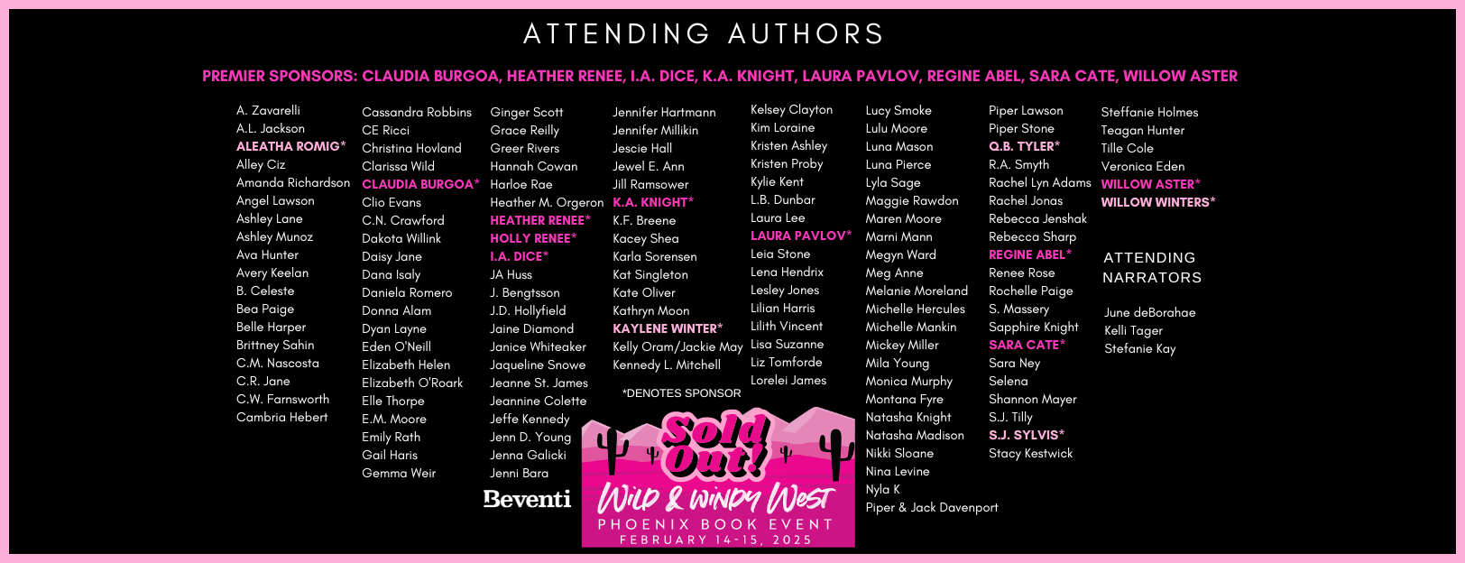 Wild & Windy Book Event