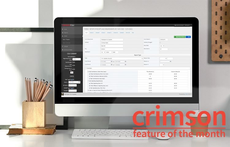 Crimson Feature of the Month: How to File a Post-General Report — CMDI