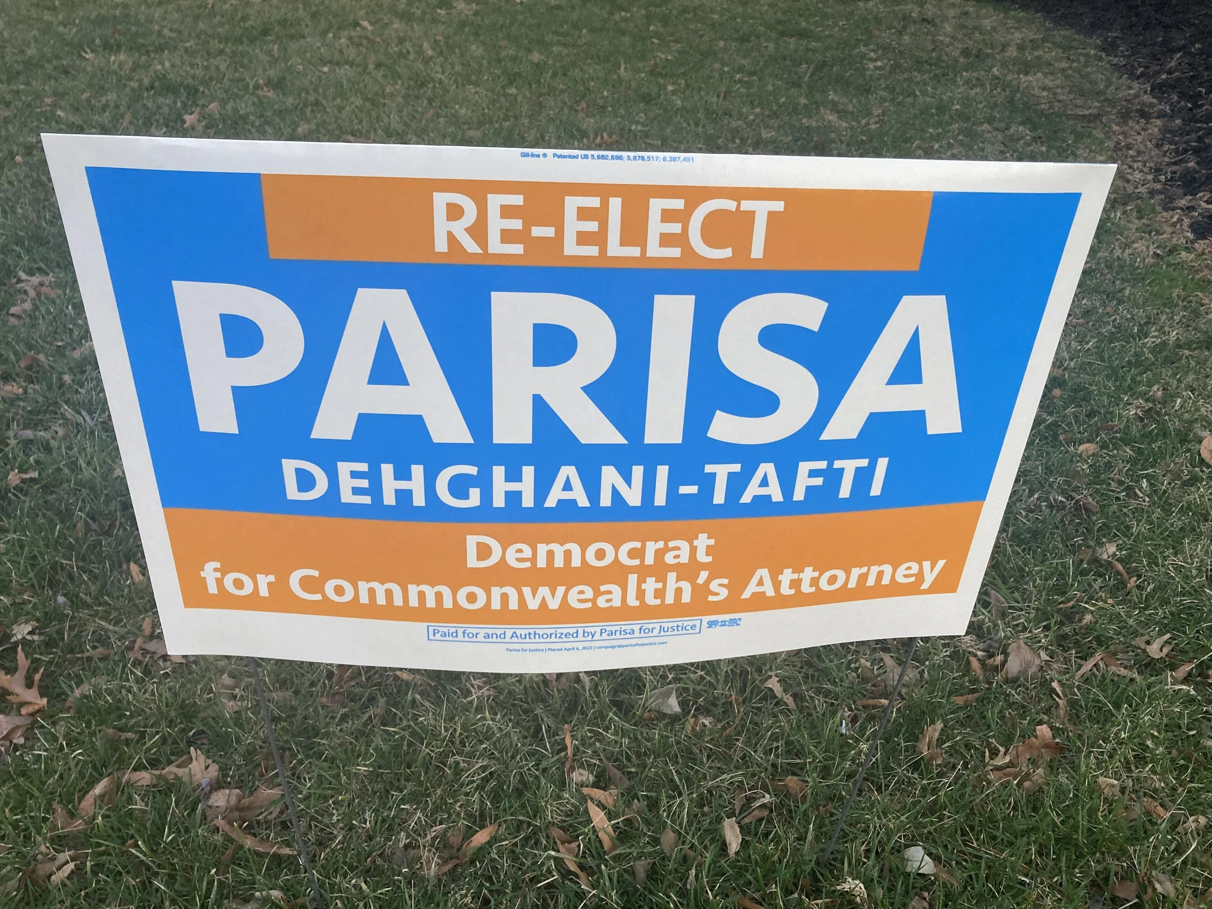 Yard Sign — Parisa for Justice