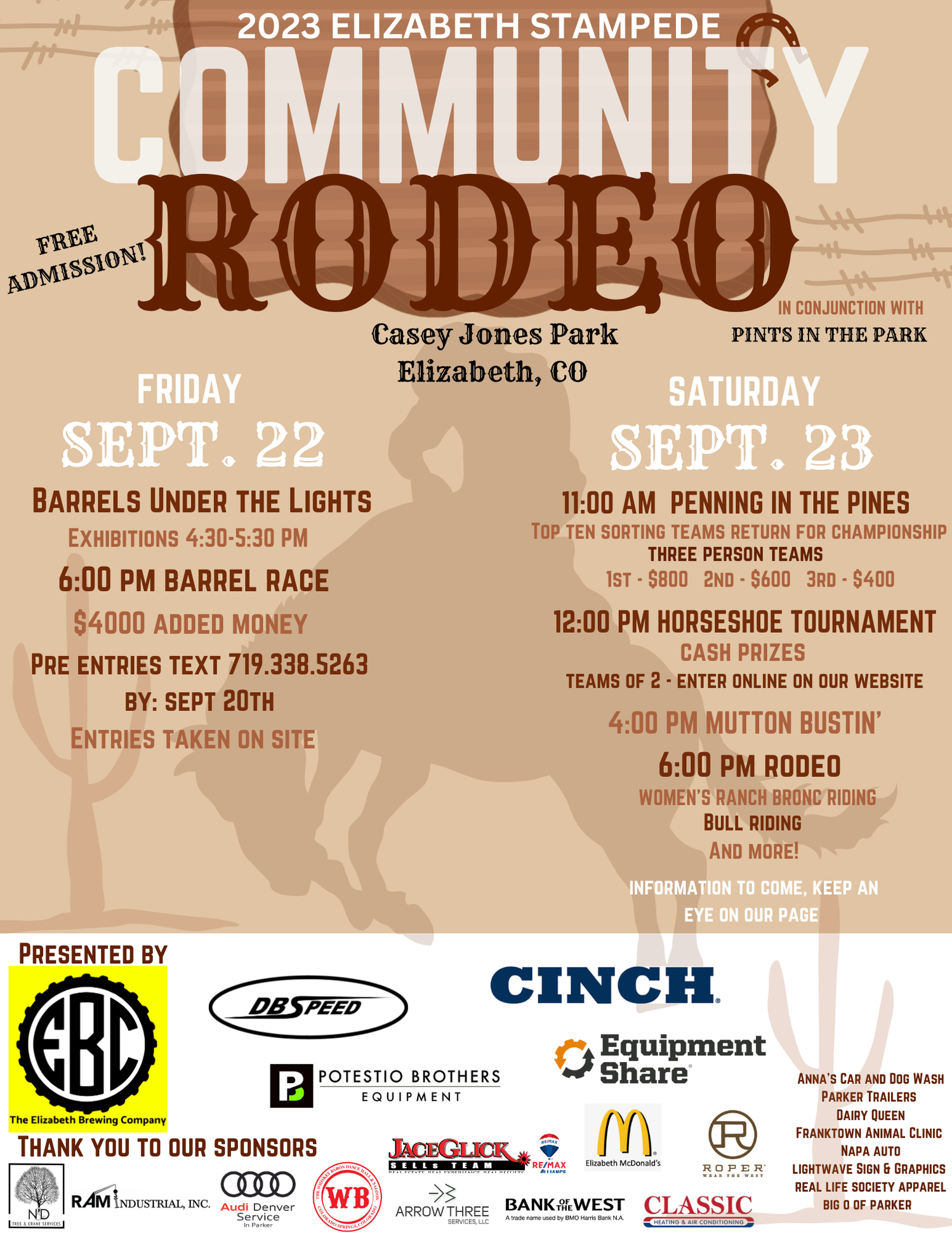 Elizabeth Stampede Rodeo Association | Community Rodeo