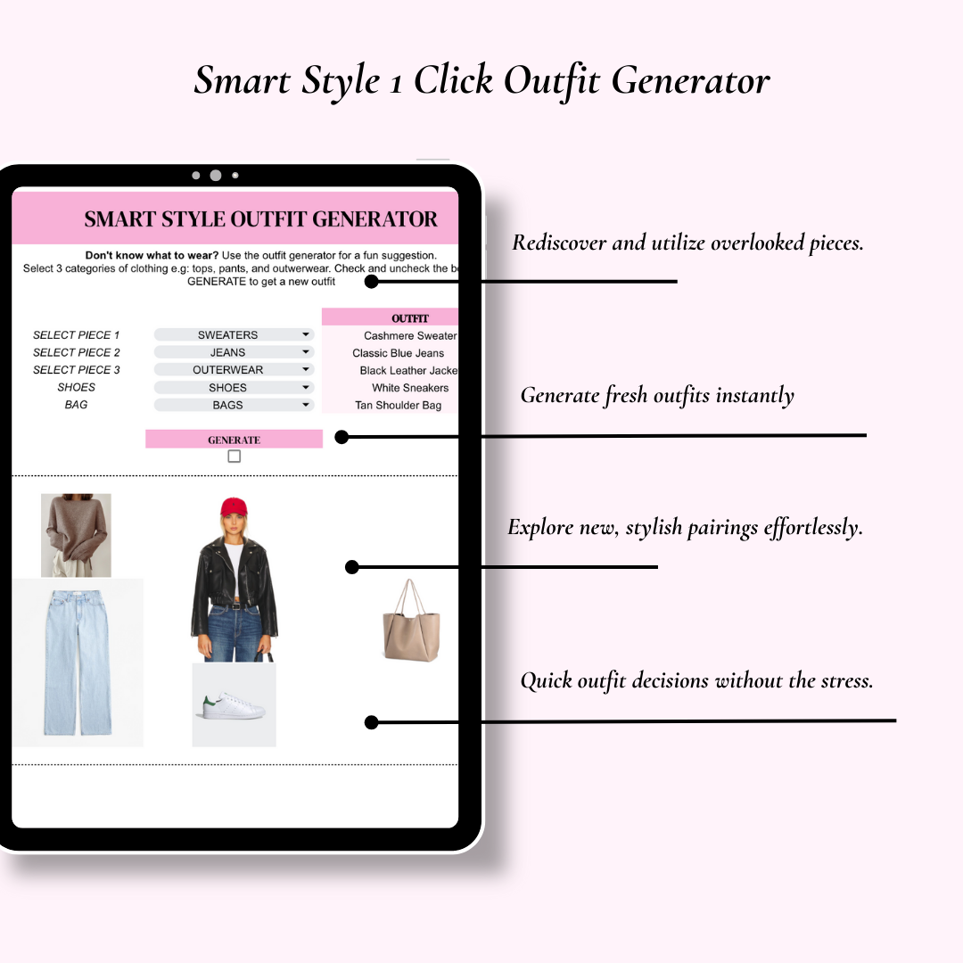 Wardrobe Inventory & Outfit Tracker Spreadsheet | Closet Audit ...
