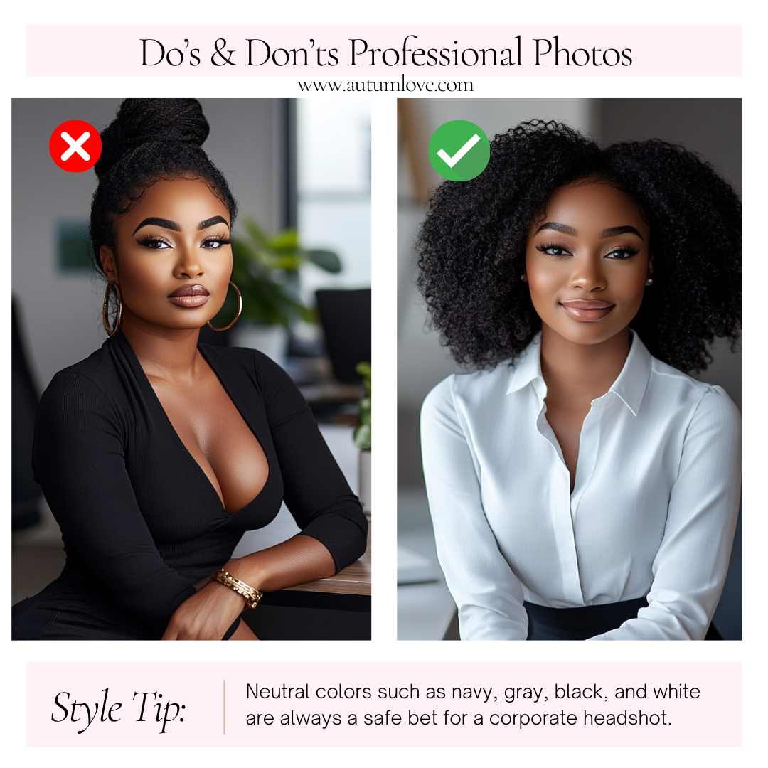 Do's and Don'ts of Dressing for Your Corporate Headshot — Autum Love