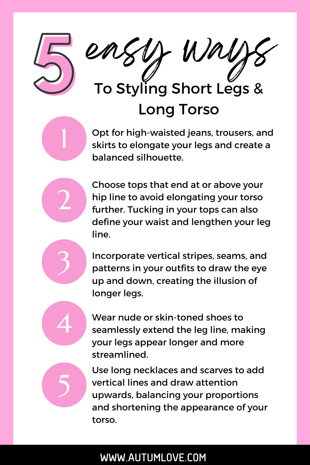 Styling Tips for Short Legs and Long Torso Body Type | A Comprehensive ...