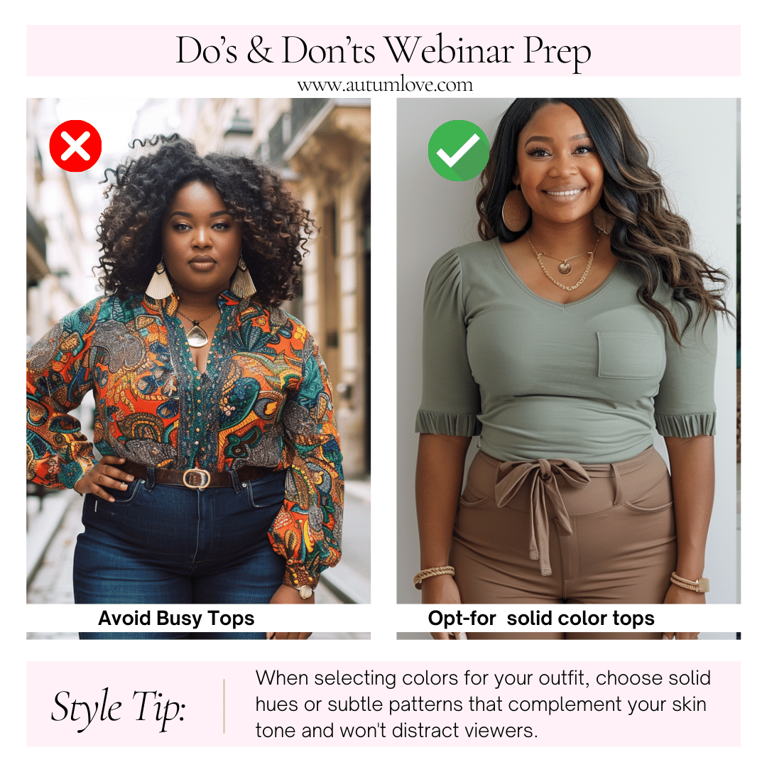 How to Prepare Your Outfit for Video Conferences or Webinars — Autum Love