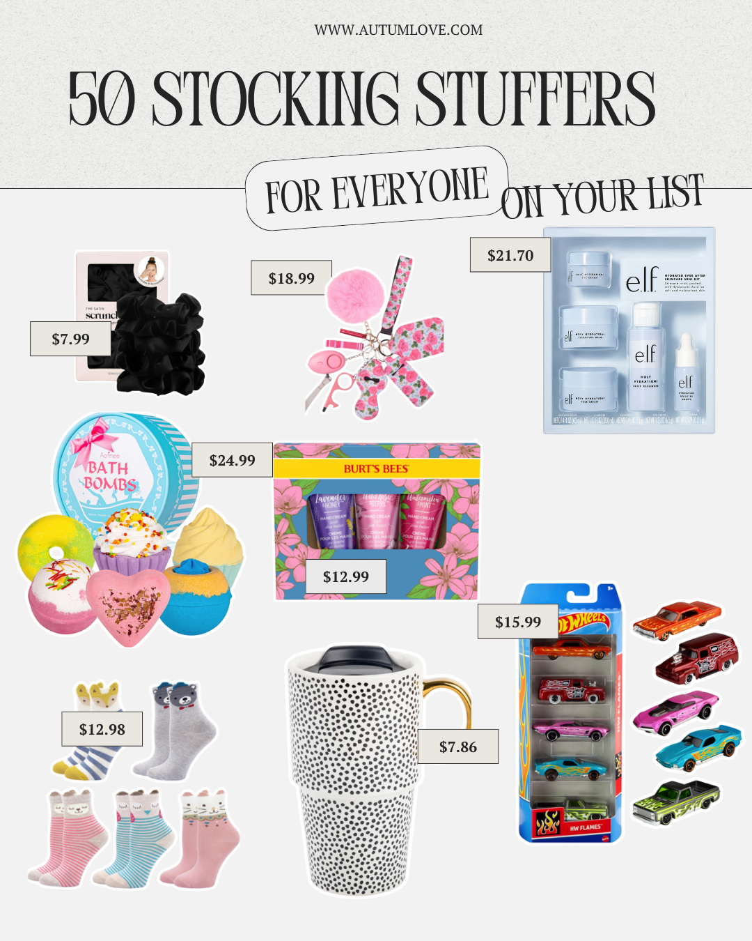 50 Affordable Stocking Stuffers for Everyone on Your Gift List — Autum Love