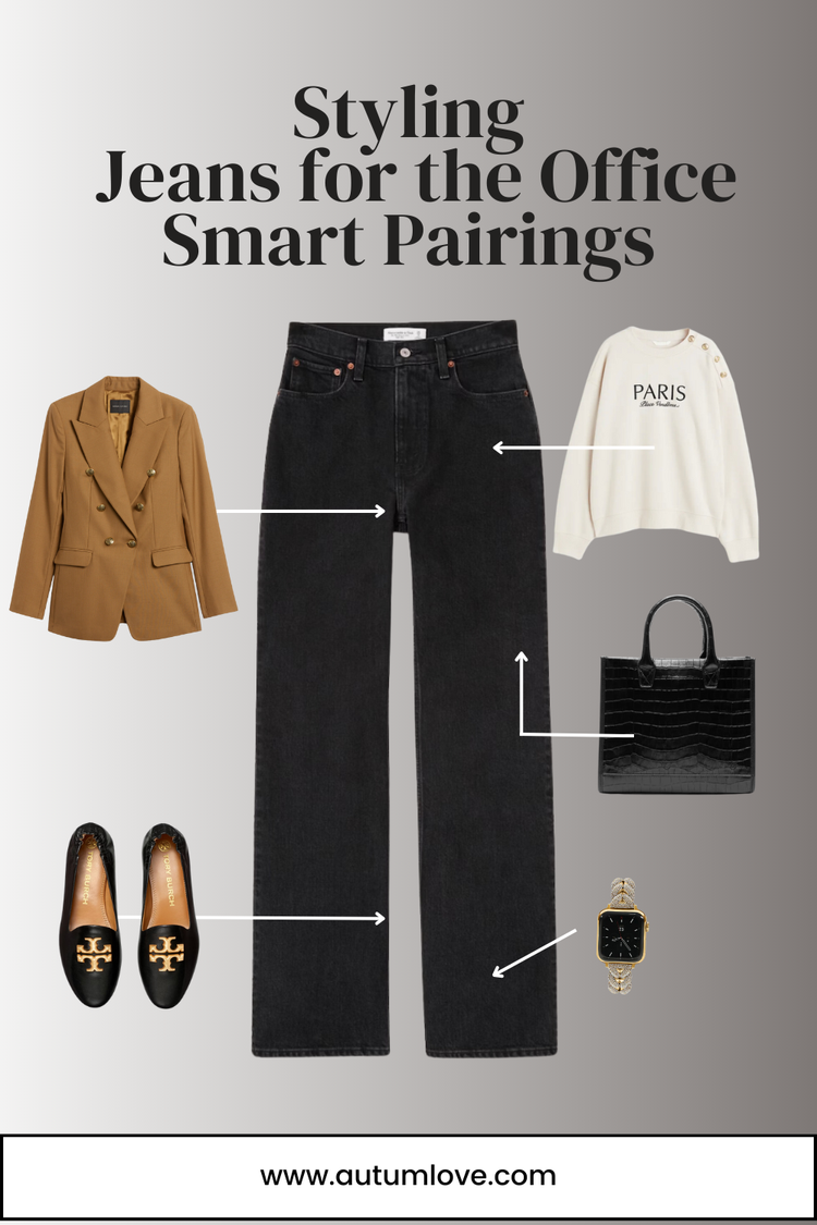 Elevate Your Office Look: Stylish Ways for Women to Wear Jeans at Work ...