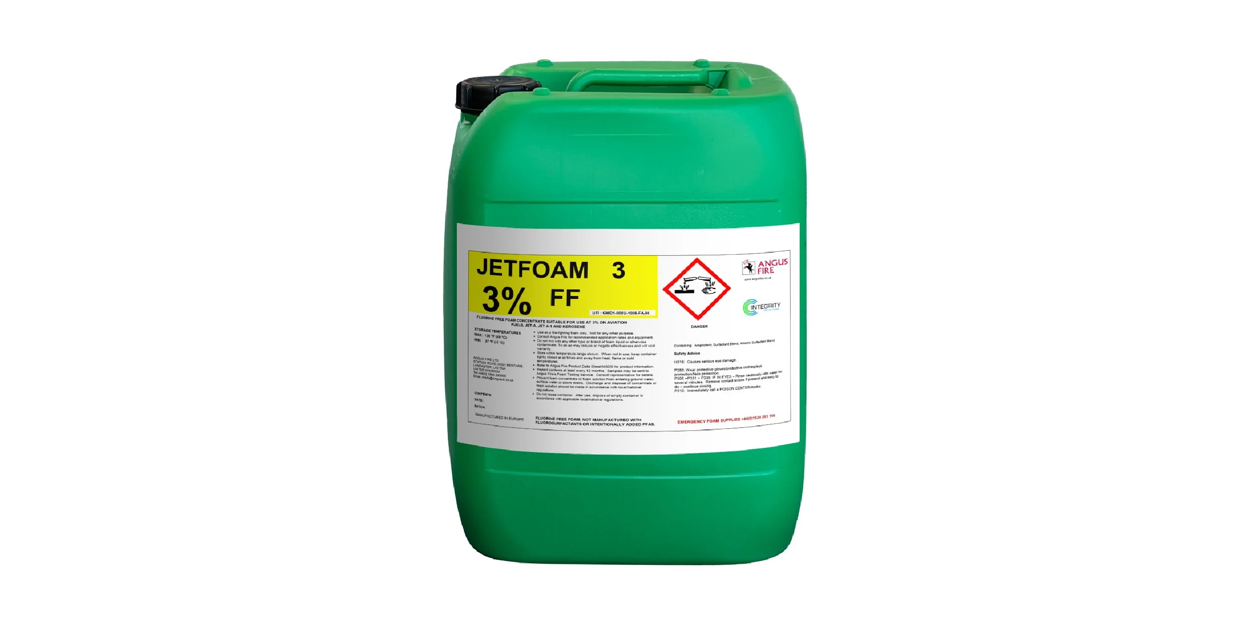 JetFoam ICAO-B - or extinguishing and securing flammable aviation fuel ...