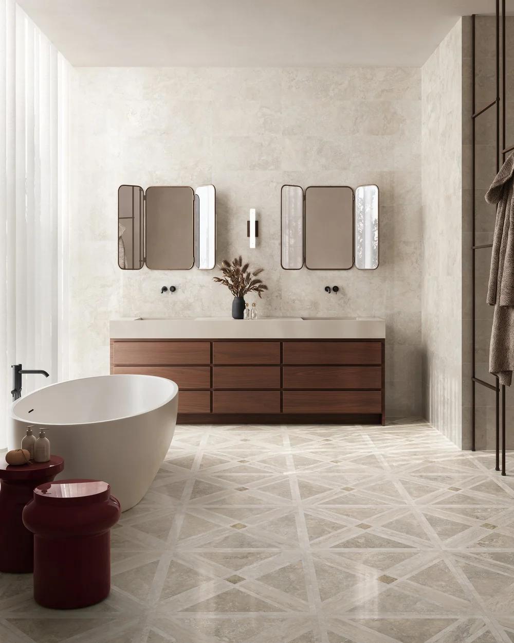 Invictus Cross White Tile Details | GRAND STONE | Marbles and Porcelain ...