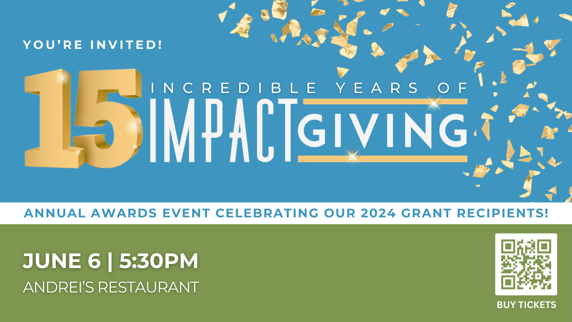15TH IMPACT GIVING ANNUAL AWARDS EVENT — Impact Giving