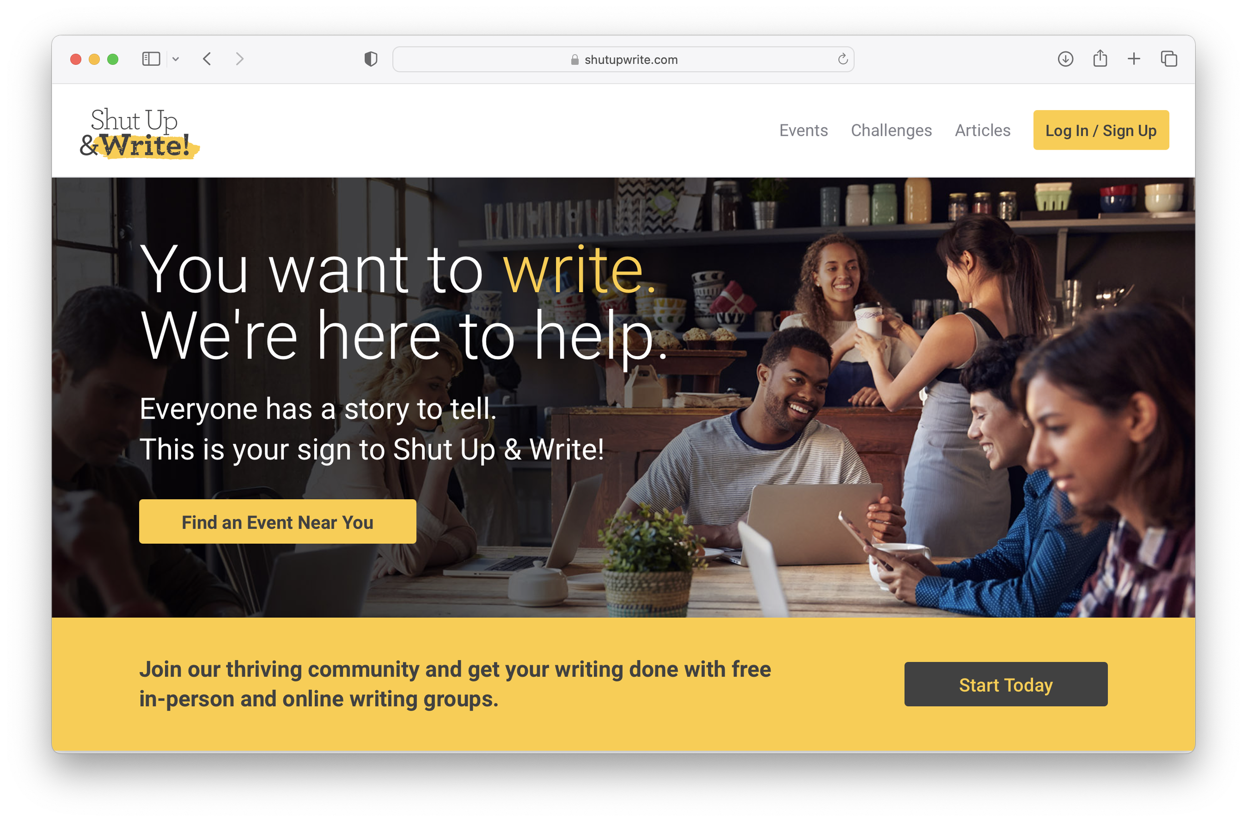 Shut Up & Write! — Writing Partners