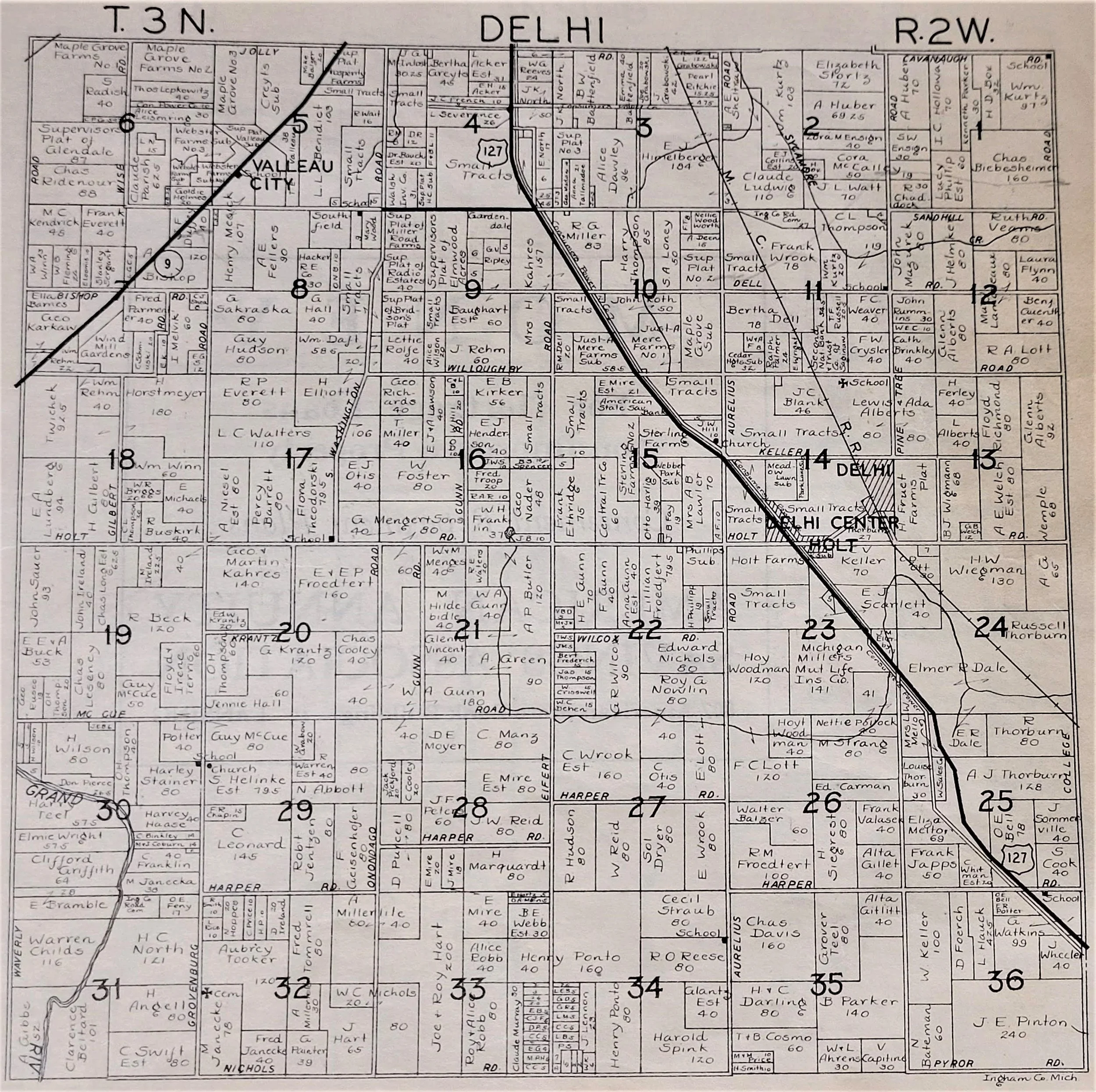 Maps — Holt-Delhi Historical Society