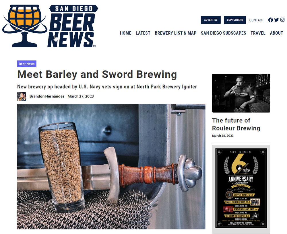 Blog posts — Barley & Sword Brewing Company