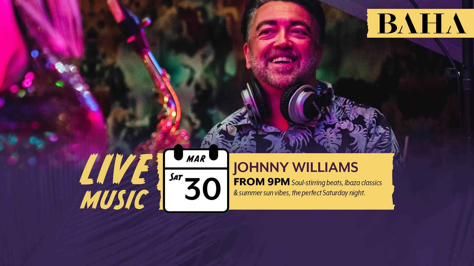 Jognny Williams | 30th March | Live Music — BAHA Bowness