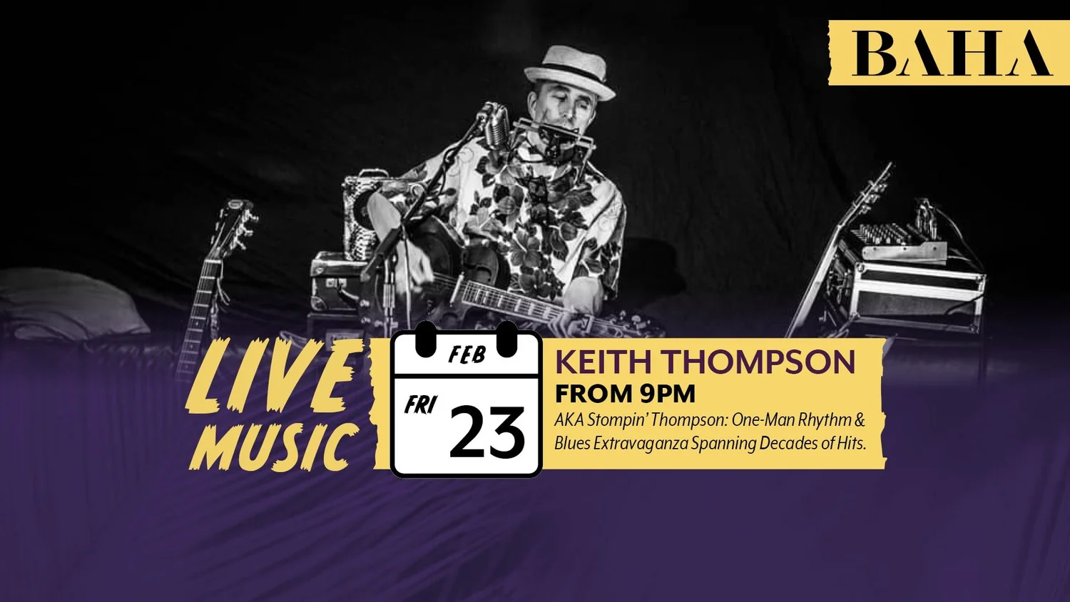 Keith Thompson | 23rd February | Live Music — BAHA Bowness