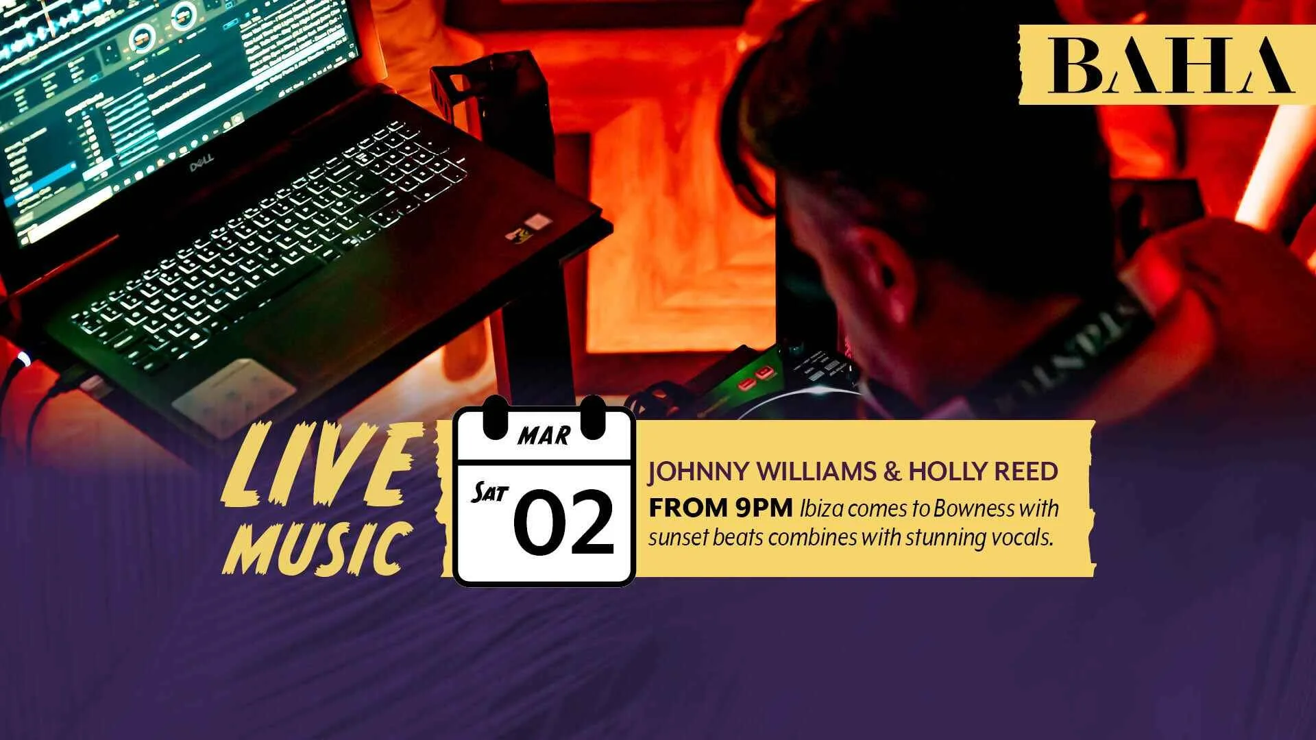 Johnny Williams and Holly Reed | 2nd March | Live Music — BAHA Bowness