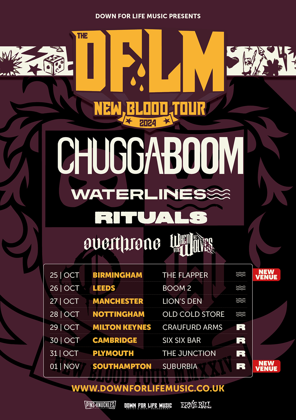 Down For Life Music Announce 2024 New Blood Tour — Click Roll Boom