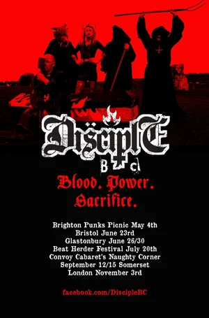 DISCIPLE B.C Announce Debut Album Blood. Power. Sacrifice. Released 7th ...