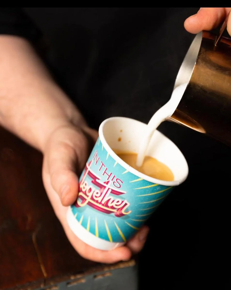 Custom Digital Lettering Coffee Cup Campaign — SIGNS OF POWER