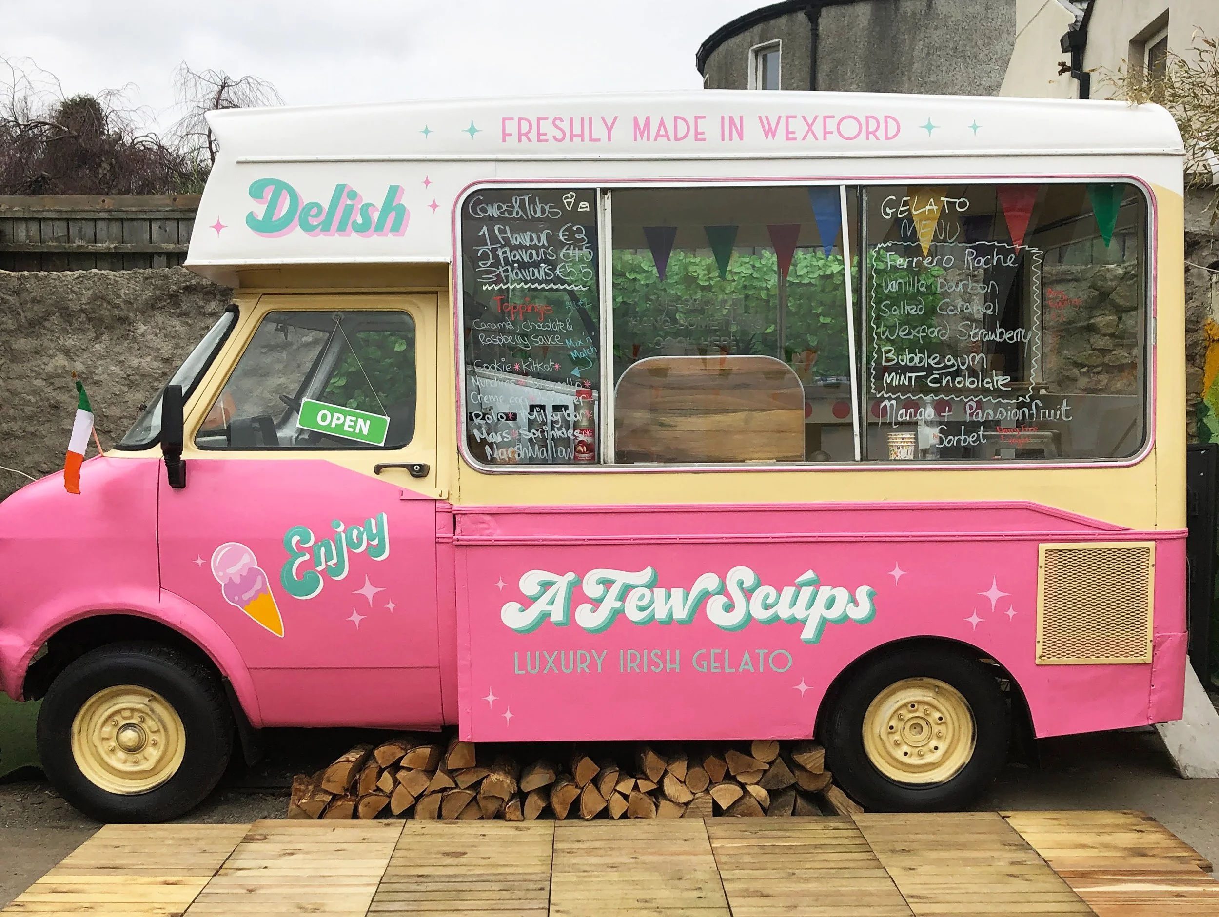 Hand Painted Signs for Ice-Cream Van — SIGNS OF POWER