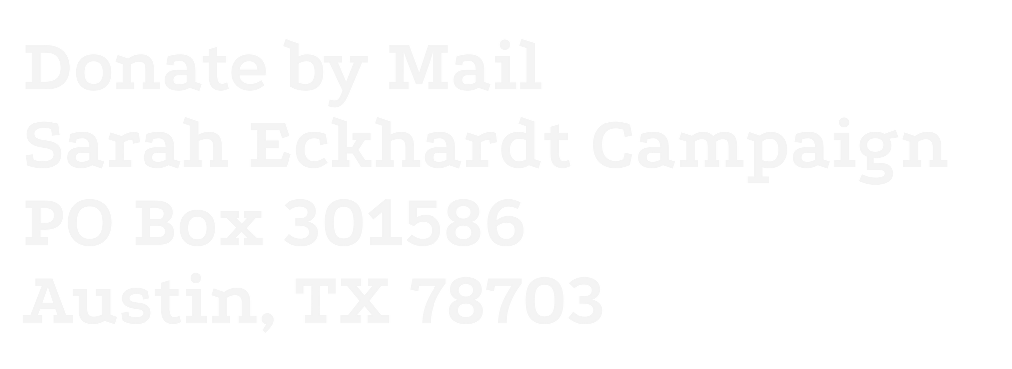 About — Sarah Eckhardt