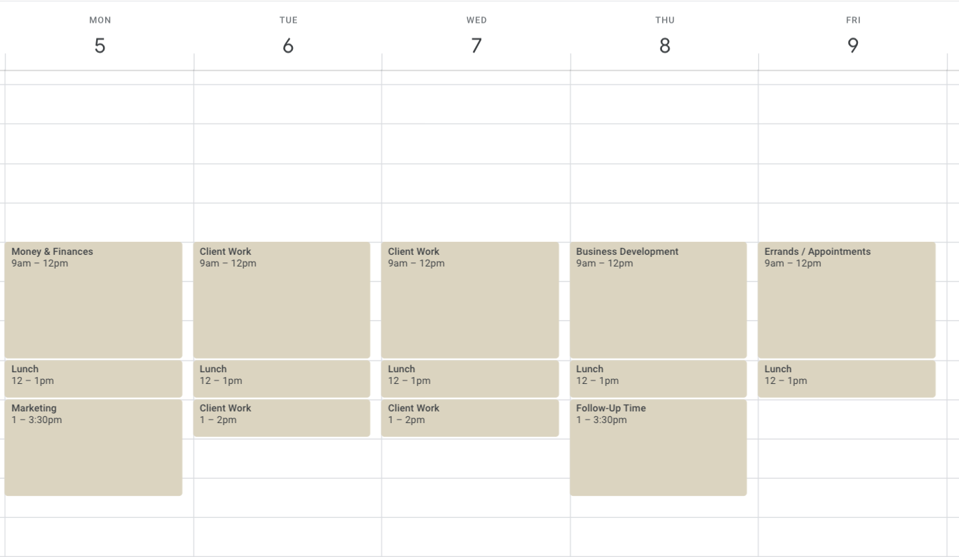 Makeover Your Week with Time Blocking — Designer's Oasis