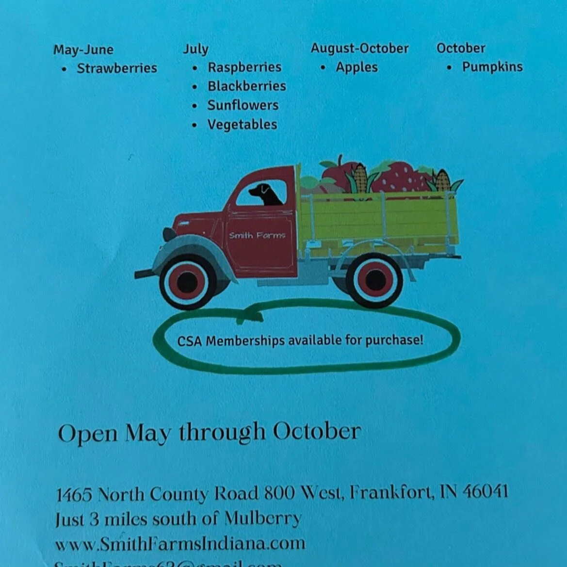 Smith Farms | Locally Grown Produce | Frankfort, IN