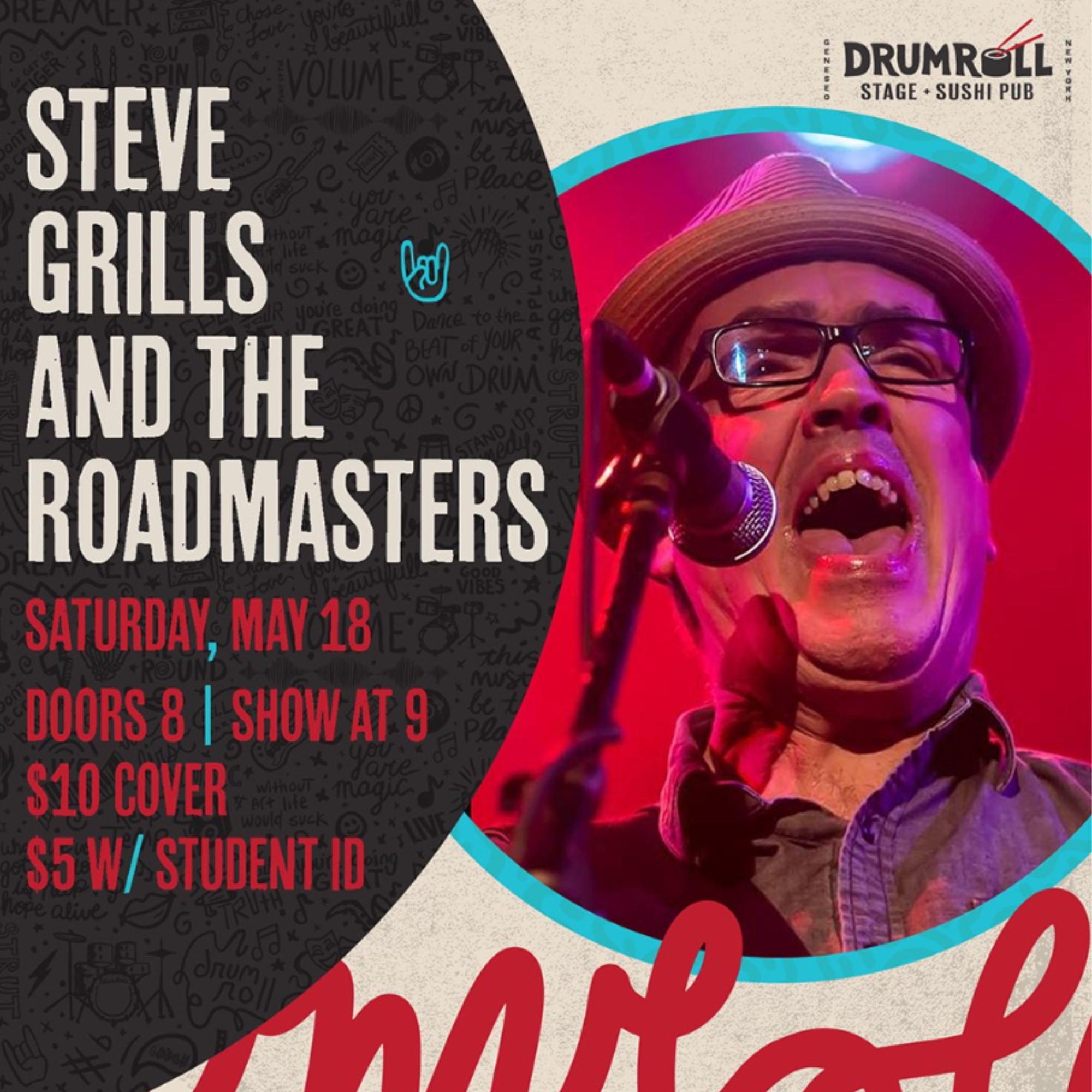 Drumroll Presents: Steve Grills and the Roadmasters — Visit Geneseo New ...