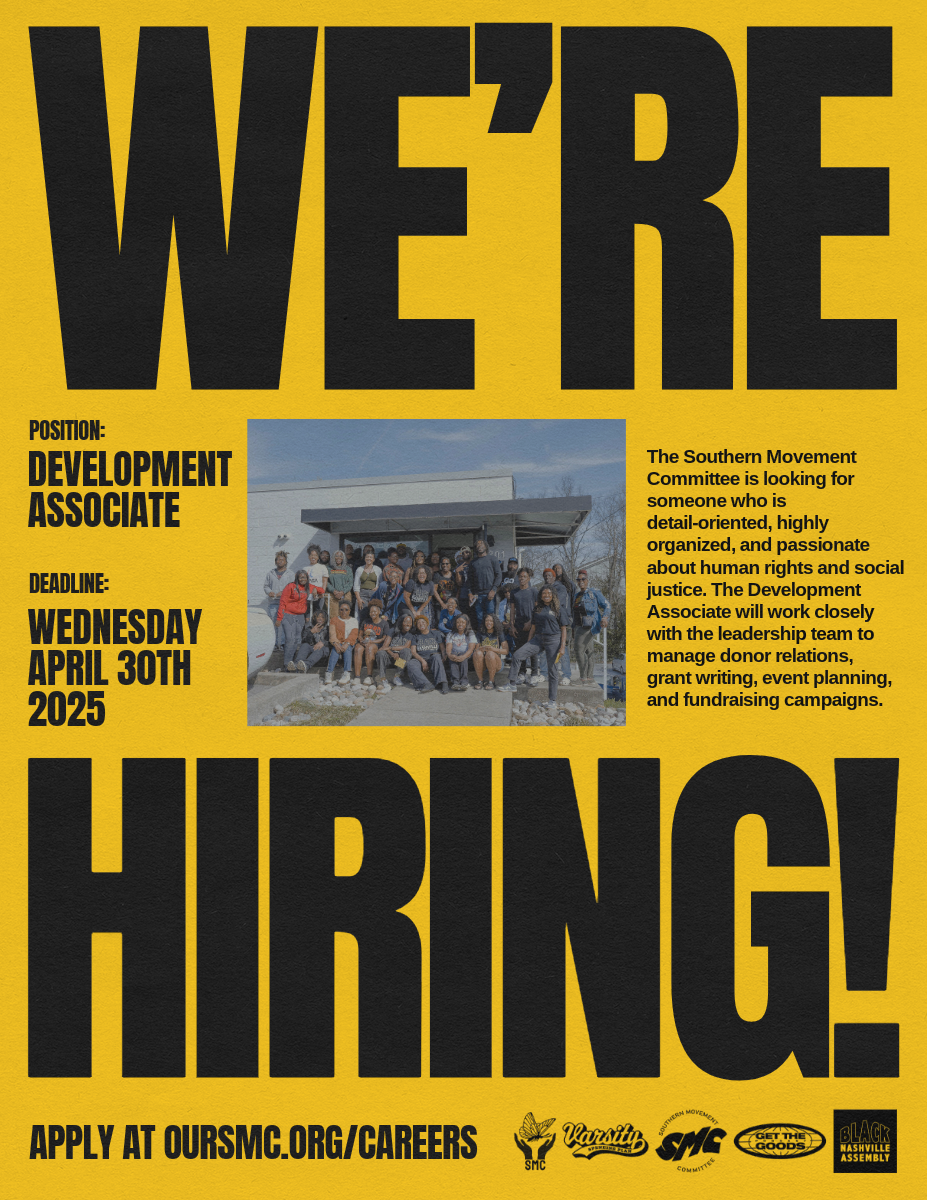 CAREERS — Southern Movement Committee