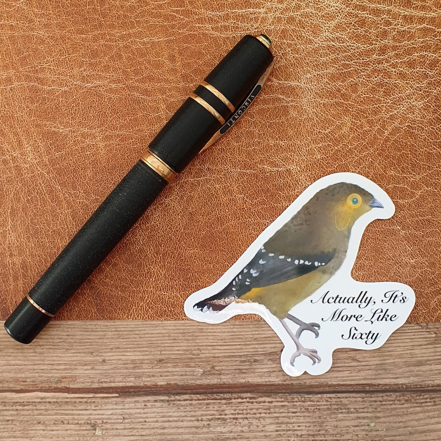 Turbo Chook (Native Hen) Sticker [Waterproof] — Vanished Orchard Art