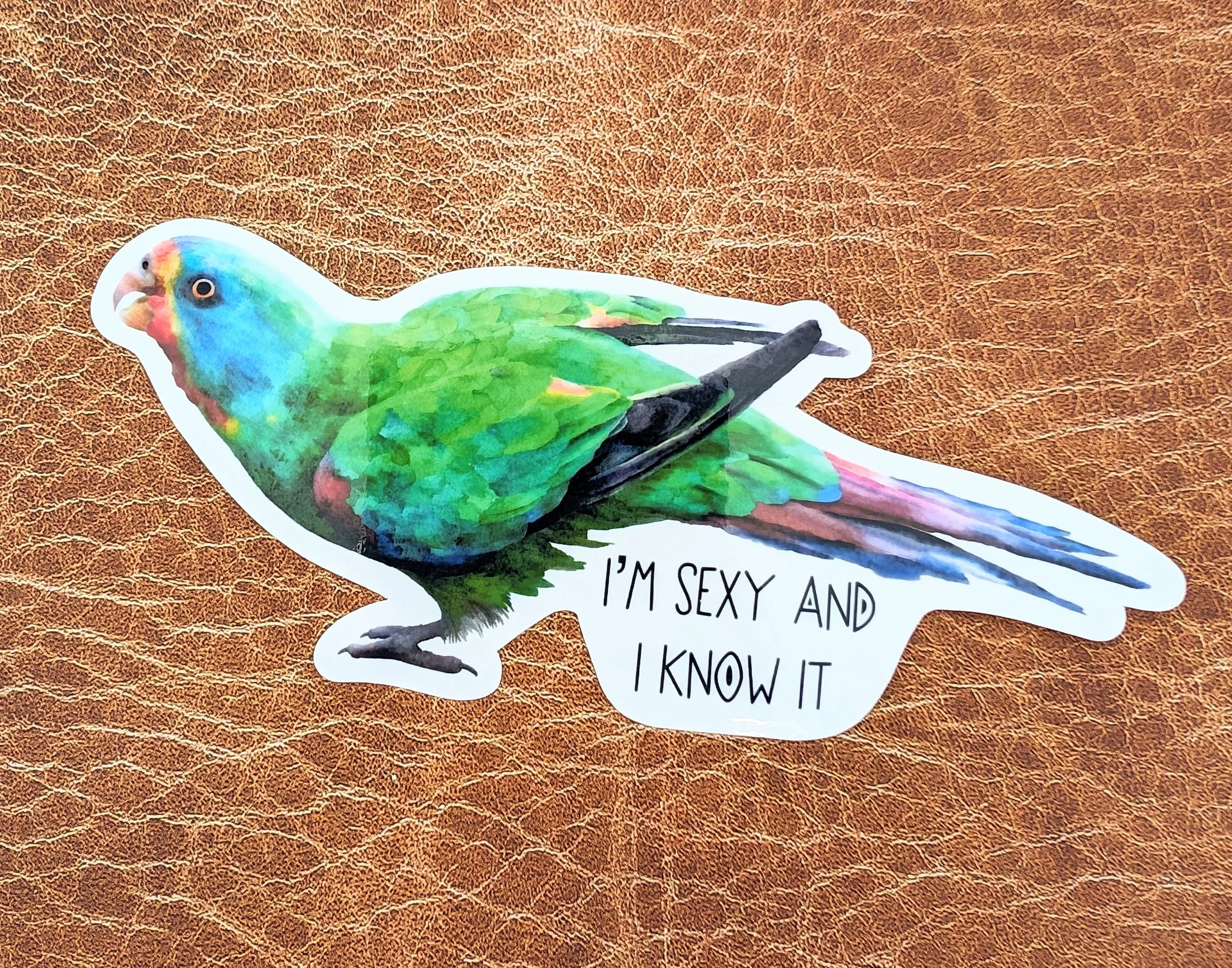 Turbo Chook (Native Hen) Sticker [Waterproof] — Vanished Orchard Art