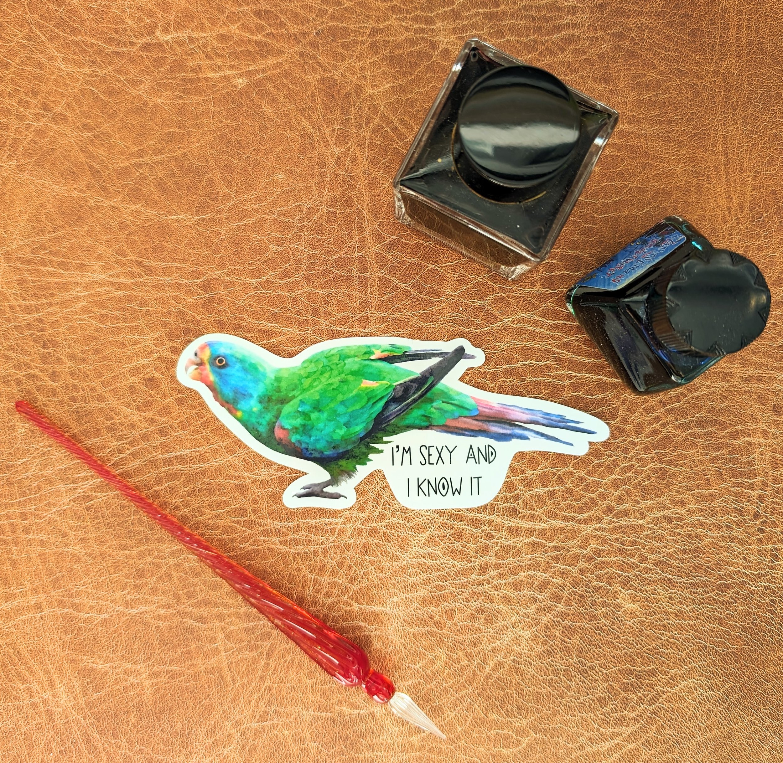 Turbo Chook (Native Hen) Sticker [Waterproof] — Vanished Orchard Art