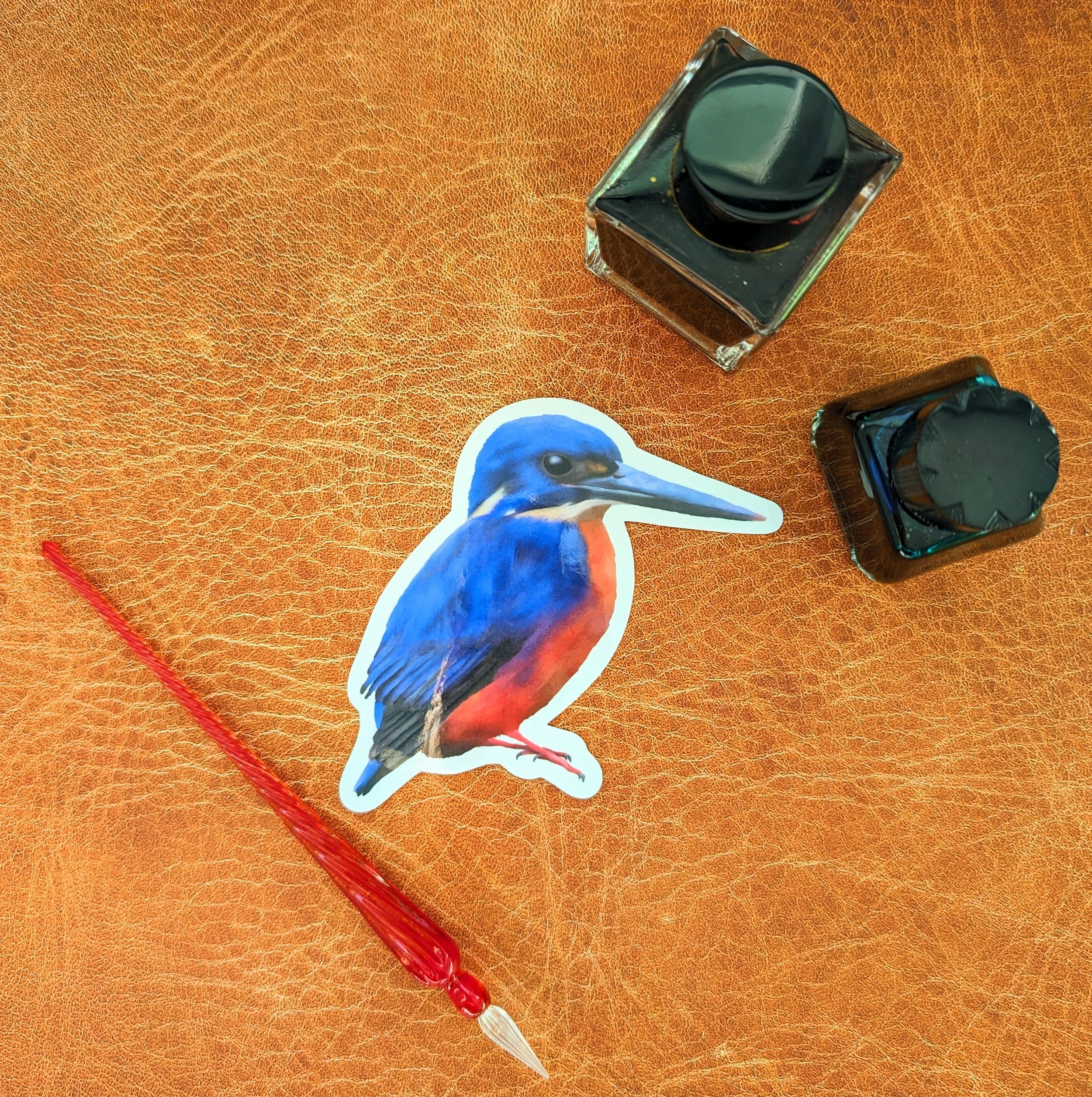 Turbo Chook (Native Hen) Sticker [Waterproof] — Vanished Orchard Art