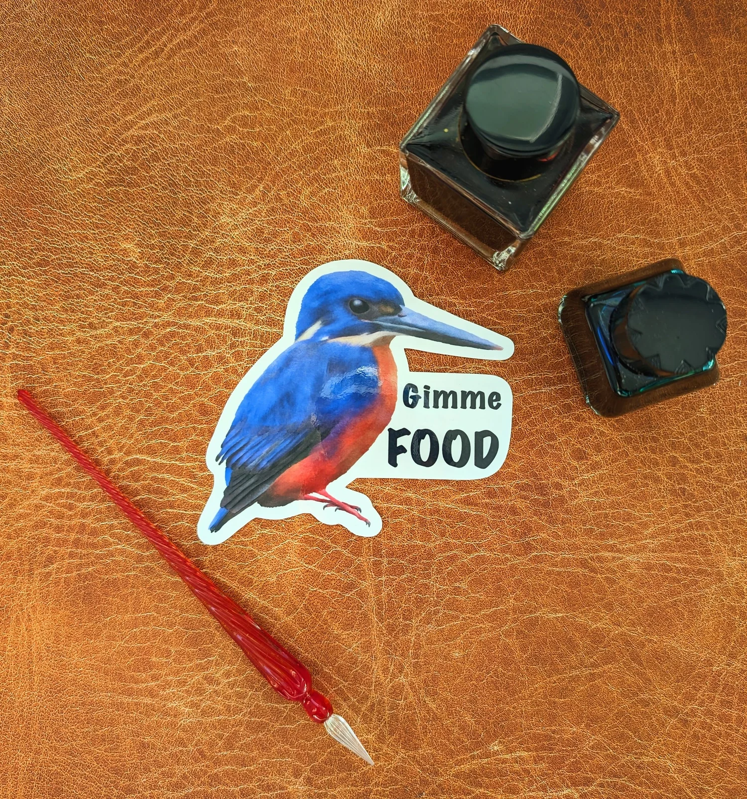 Turbo Chook (Native Hen) Sticker [Waterproof] — Vanished Orchard Art