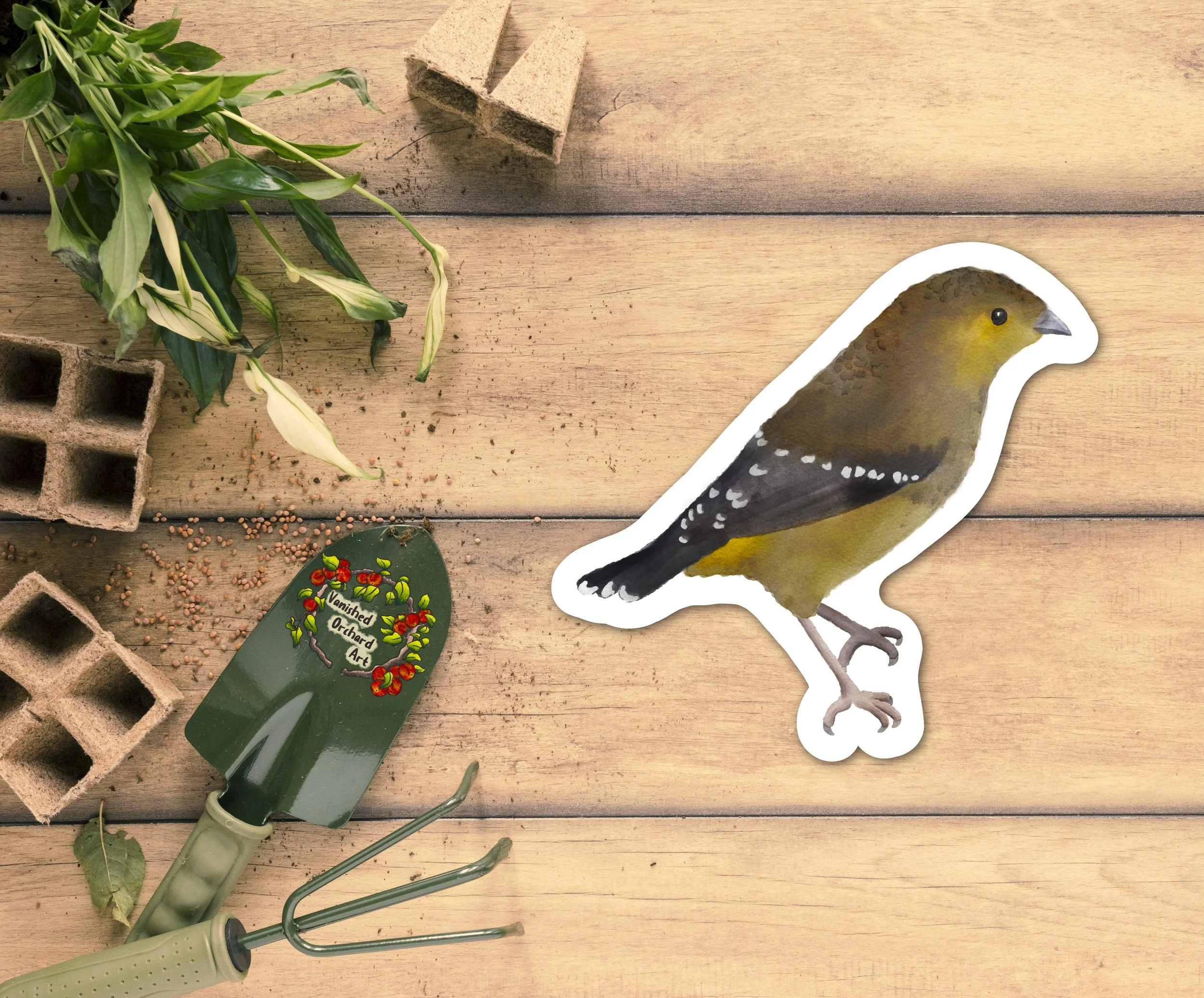 Turbo Chook (Native Hen) Sticker [Waterproof] — Vanished Orchard Art