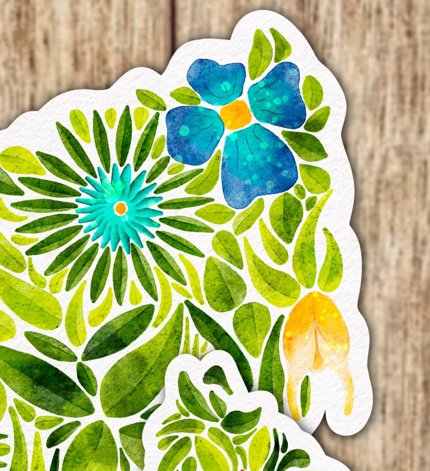 Turbo Chook (Native Hen) Sticker [Waterproof] — Vanished Orchard Art