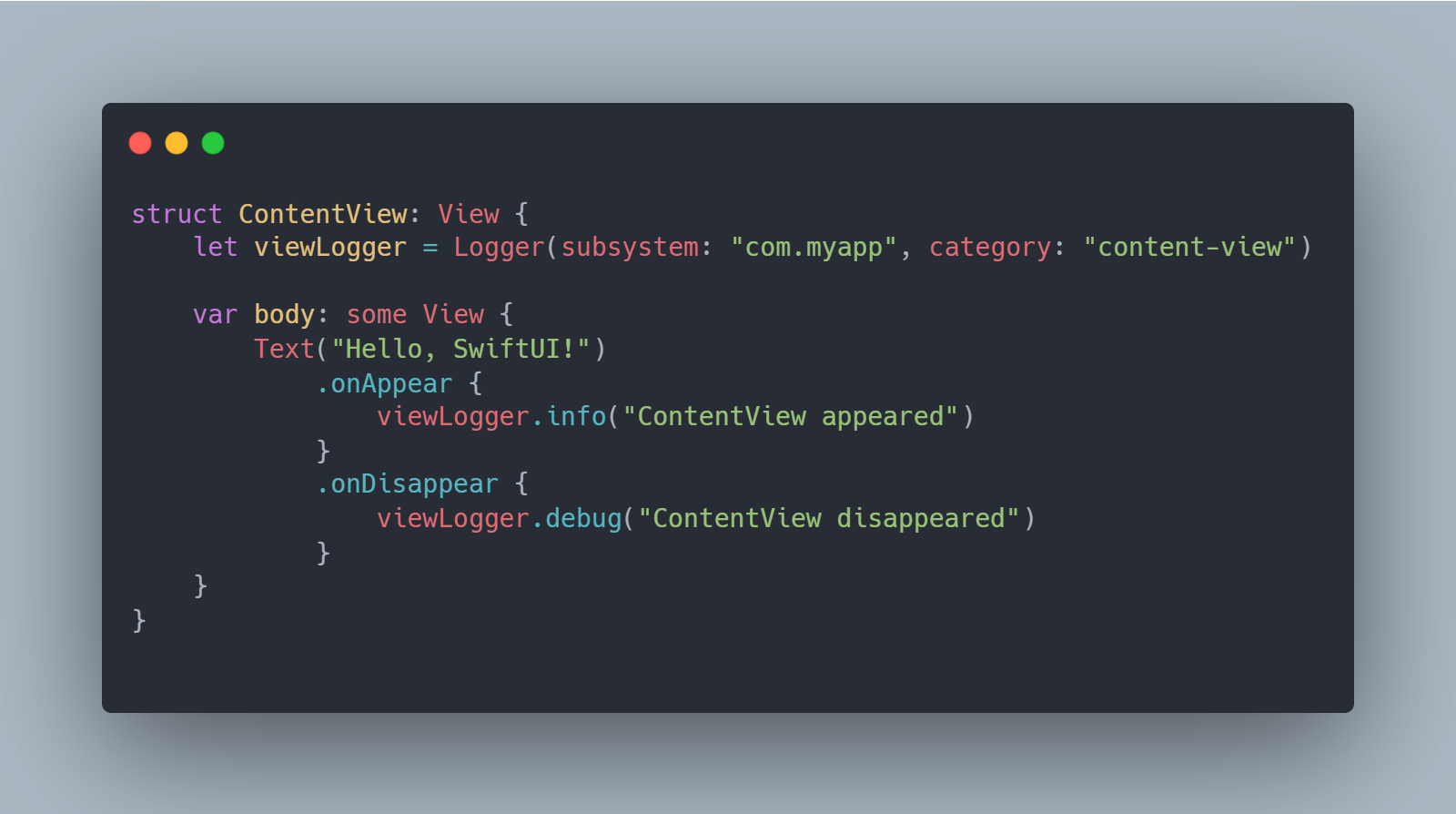Leveraging the Logger API in SwiftUI: A Developer's Guide | Swiftly ... Leveraging the Logger API in SwiftUI: A Developer's Guide | Swiftly ...