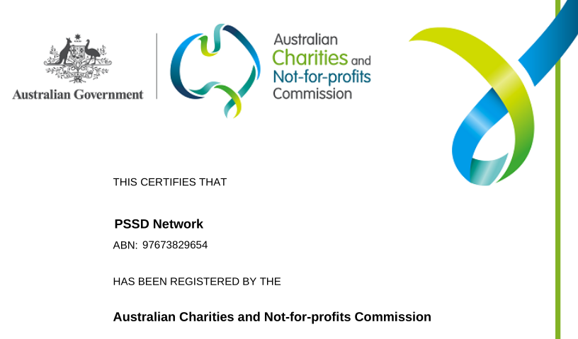 Awareness, fundraisers, Charity status, and more! — PSSD Network